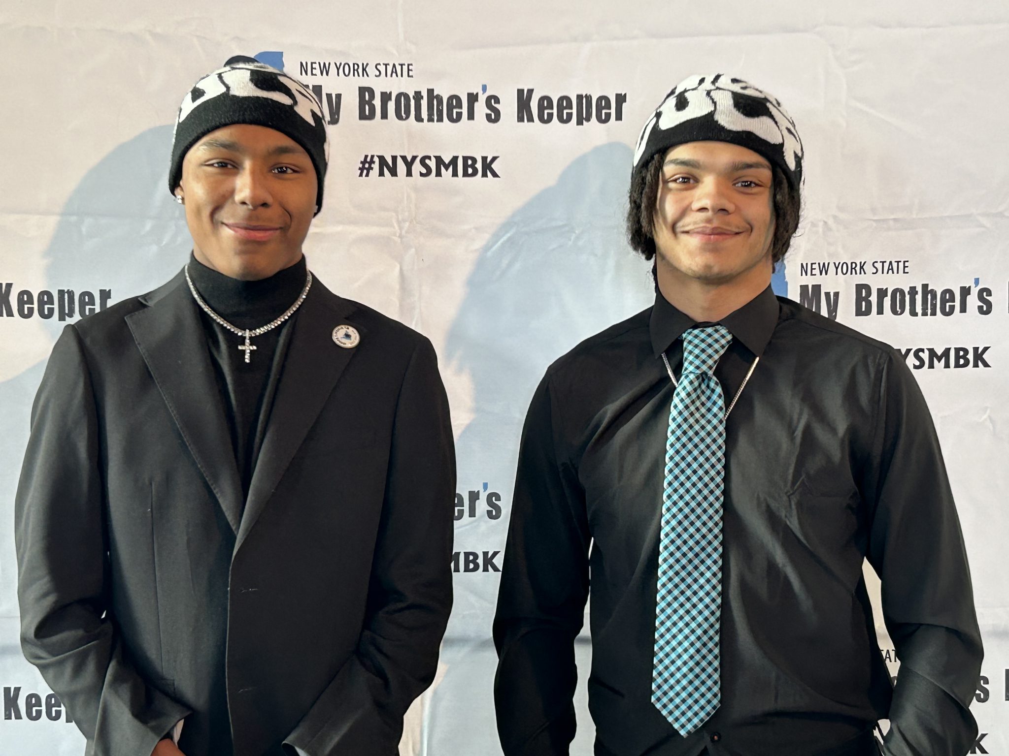 MBK Fellows Judah Brown and Xavean Mitchell attend NYS Stand and ...