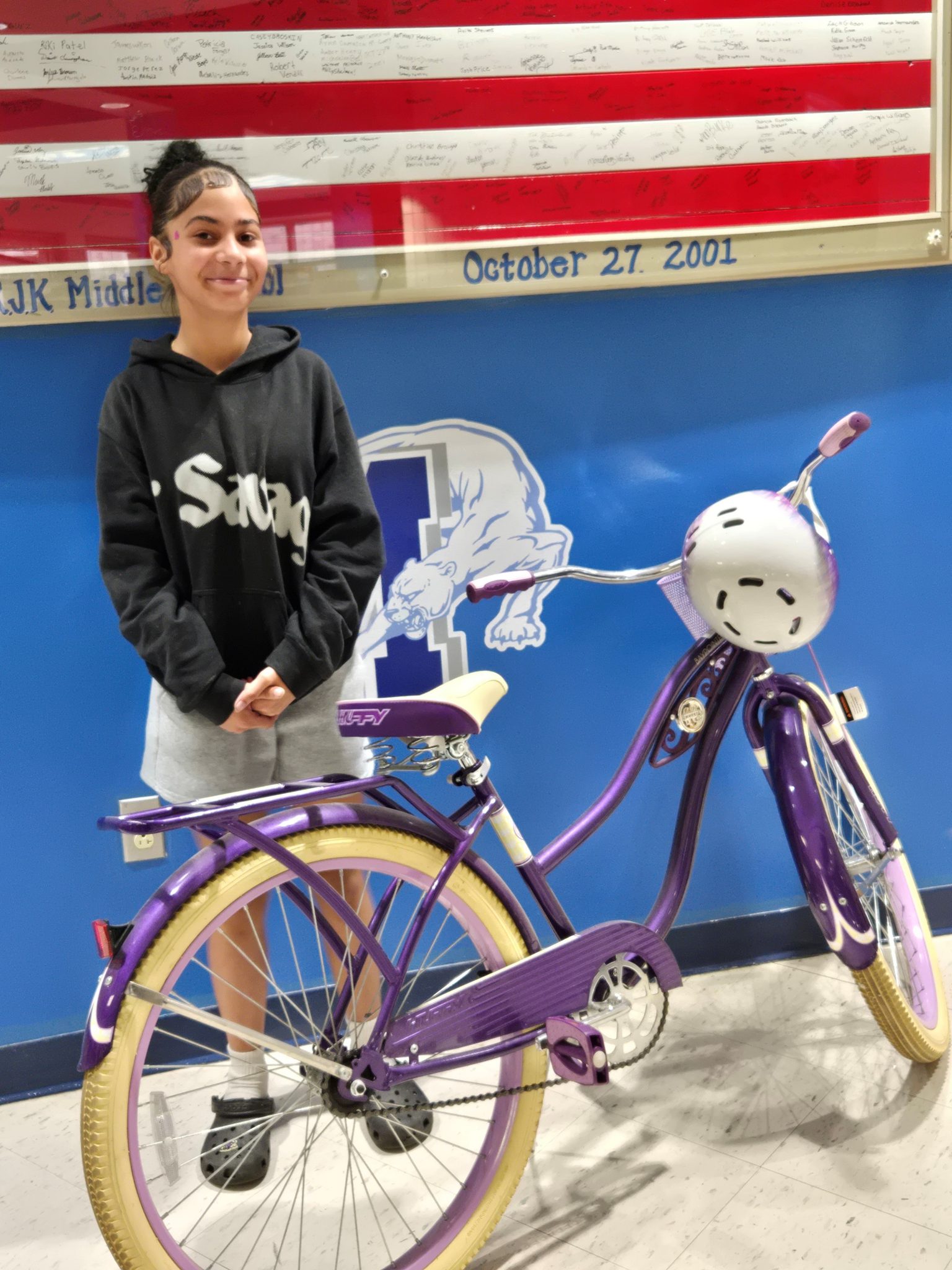 Three good citizens of RJK win bikes - Monticello Central School District