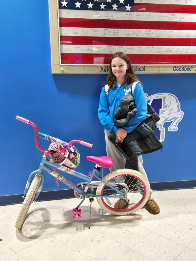 Three good citizens of RJK win bikes - Monticello Central School District